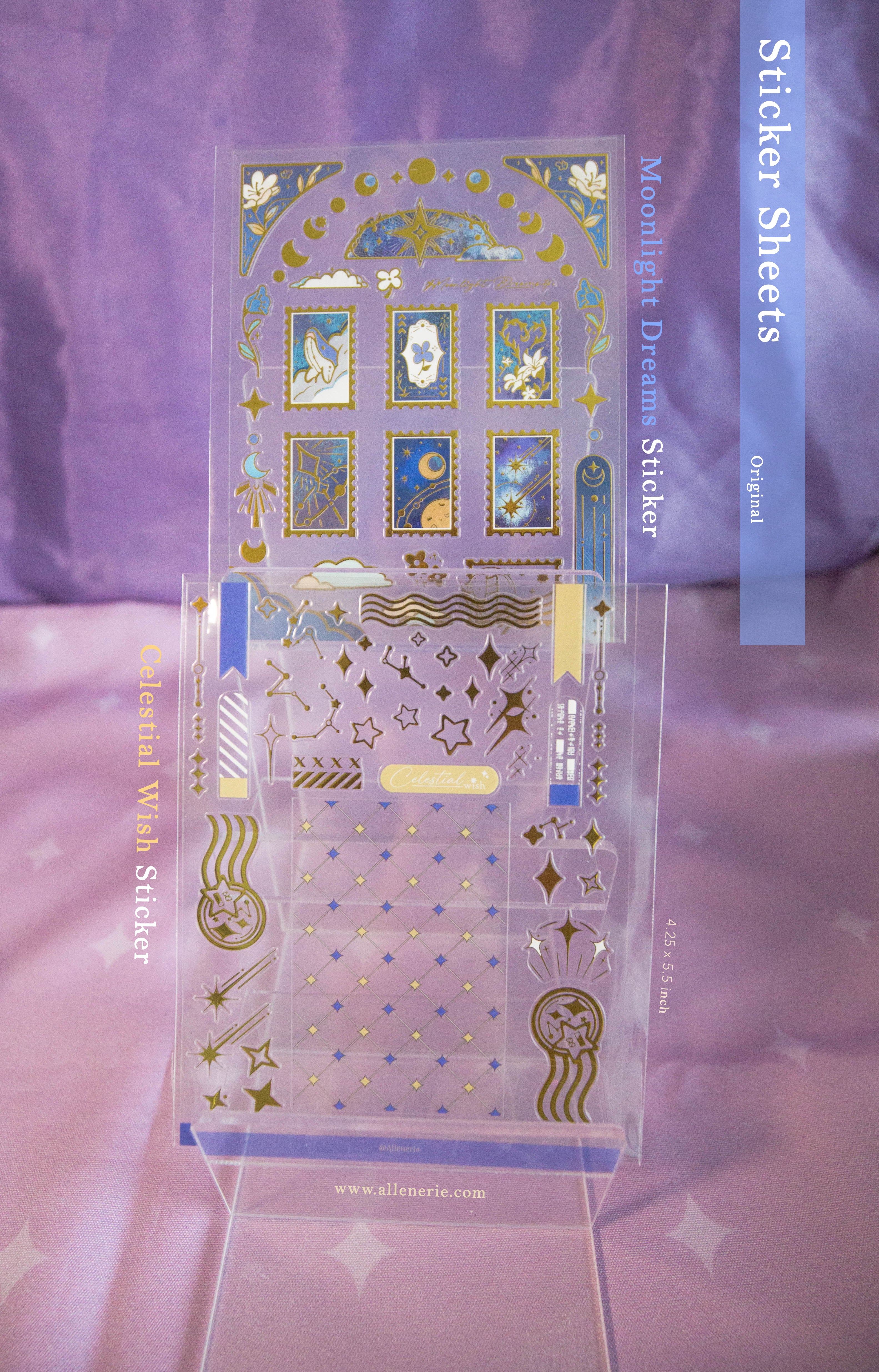 Celestial Wish & Moonlight Dreams Sticker Sheets – allenerie